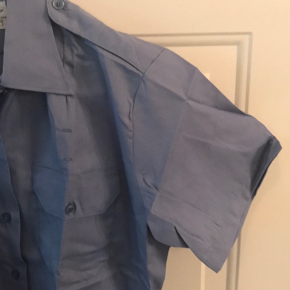 Conqueror | Shirts | Conqueror Mens Blue Button Down Uniform Shirt Nwot ...
